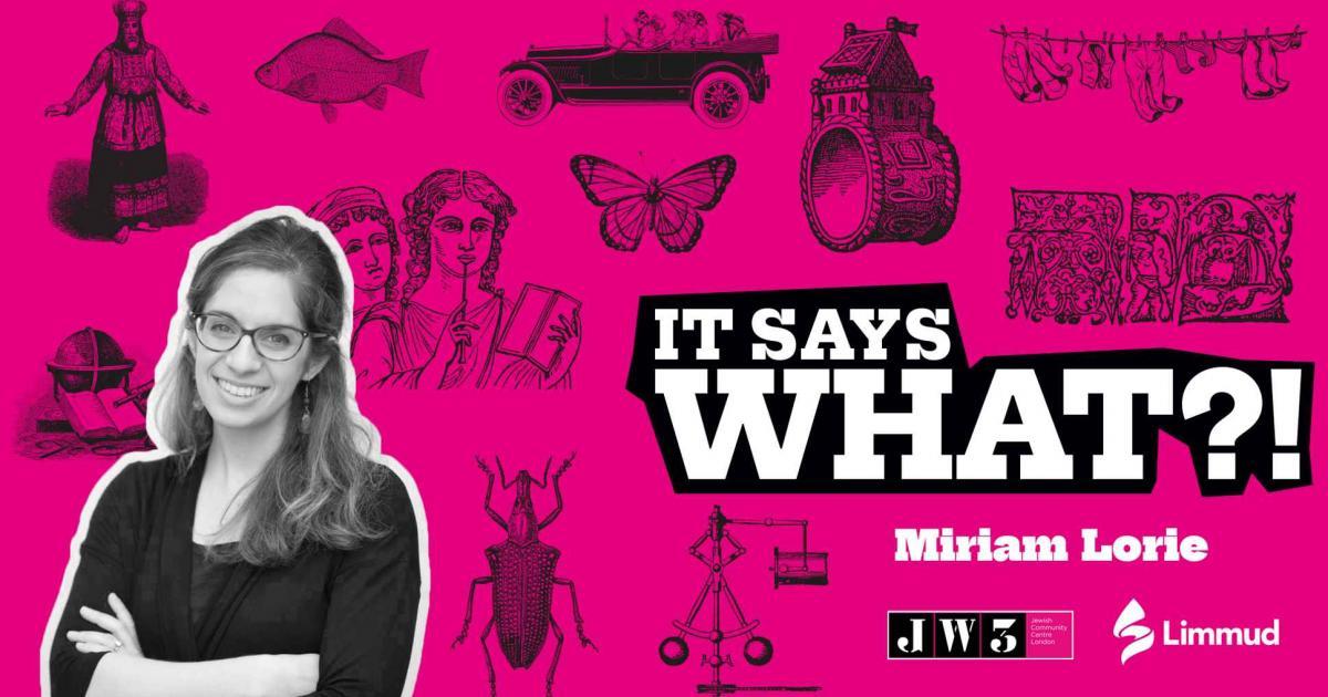 JW3-TV: It Says What?!? with Miriam Lorie | JW3
